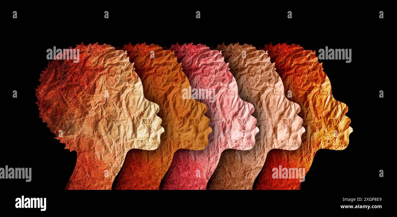 Different cultures in international society concept. Diverse group of ...