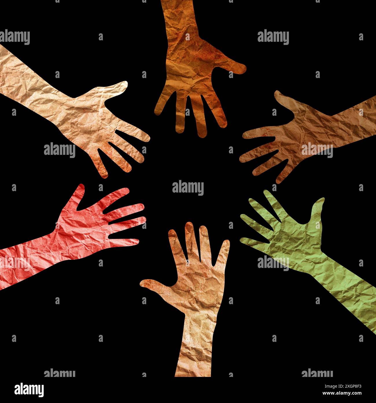 Different cultures in international society concept. Diverse group of ...