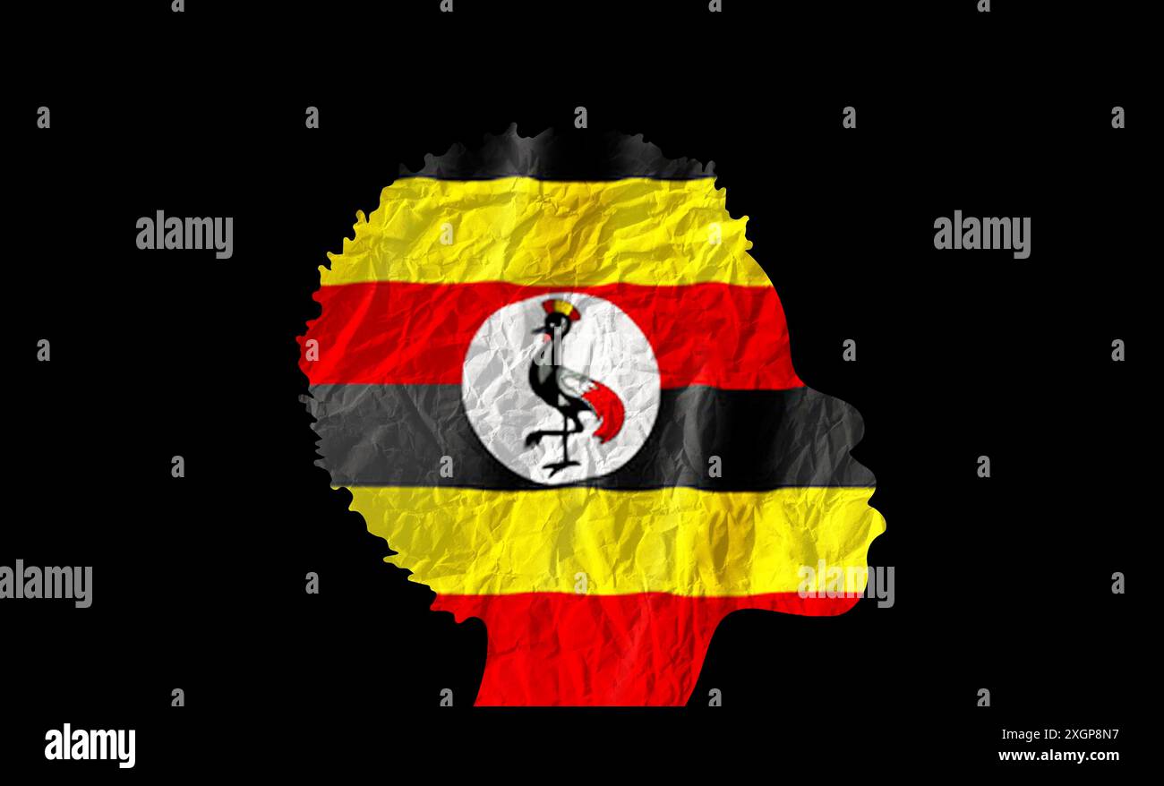 Uganda national flag hi-res stock photography and images - Alamy