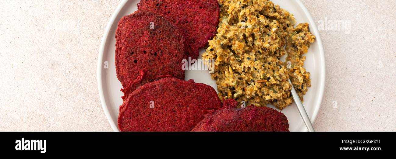 Beet pancakes with sunflower seed hummus - a tasty and nutritious ...