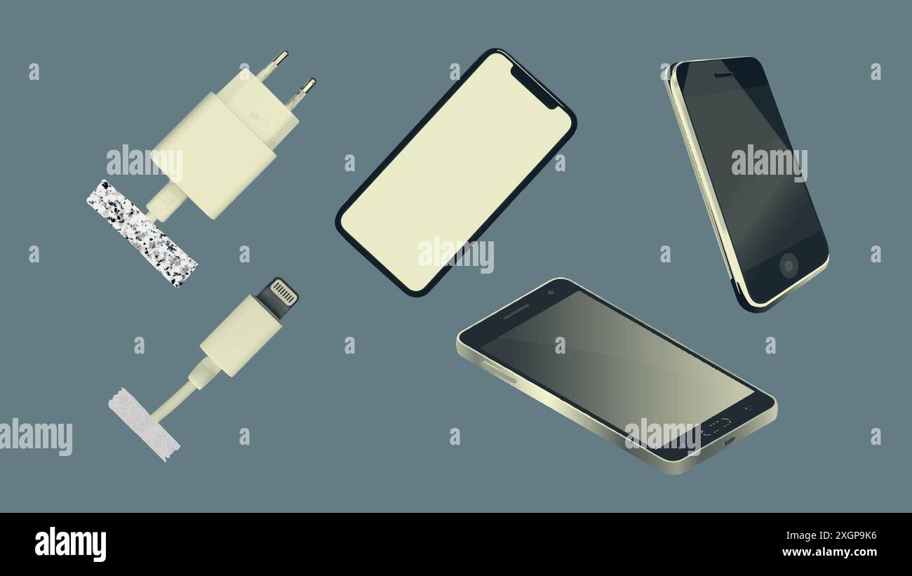 Surreal phone Stock Vector Images - Alamy