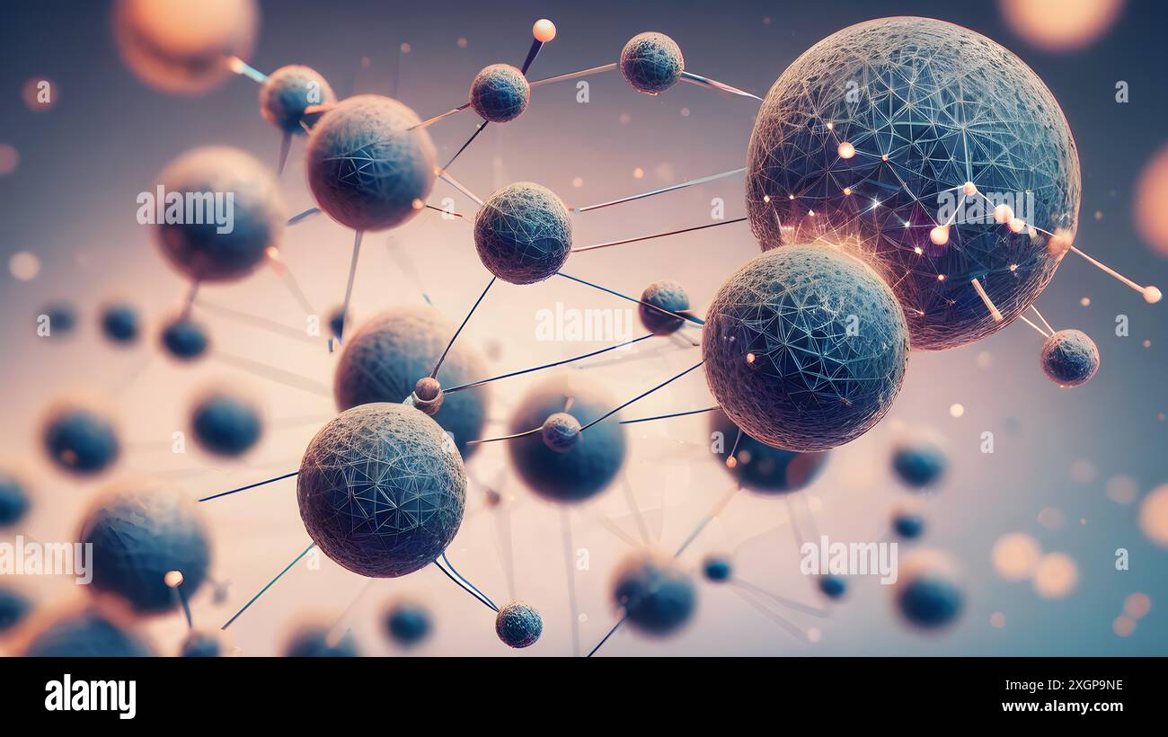 Science concept: atoms with chemical bonds. Molecular DNA structure ... Science concept: atoms with chemical bonds. Molecular DNA structure ...