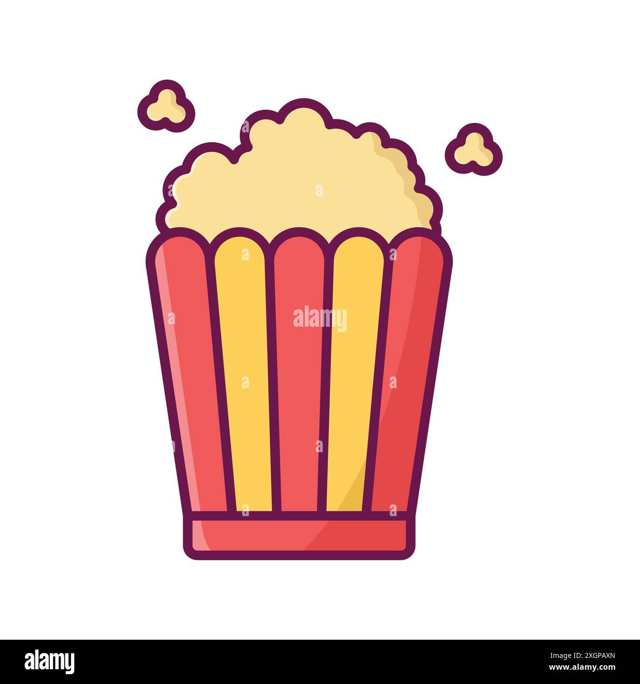 Movie popcorn logo icon Cut Out Stock Images & Pictures - Alamy