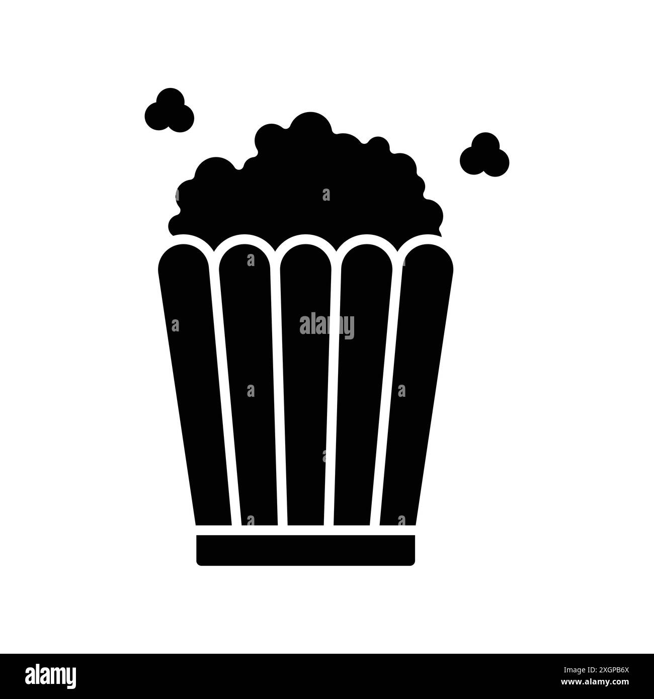 popcorn icon vector design template in white background Stock Vector ...