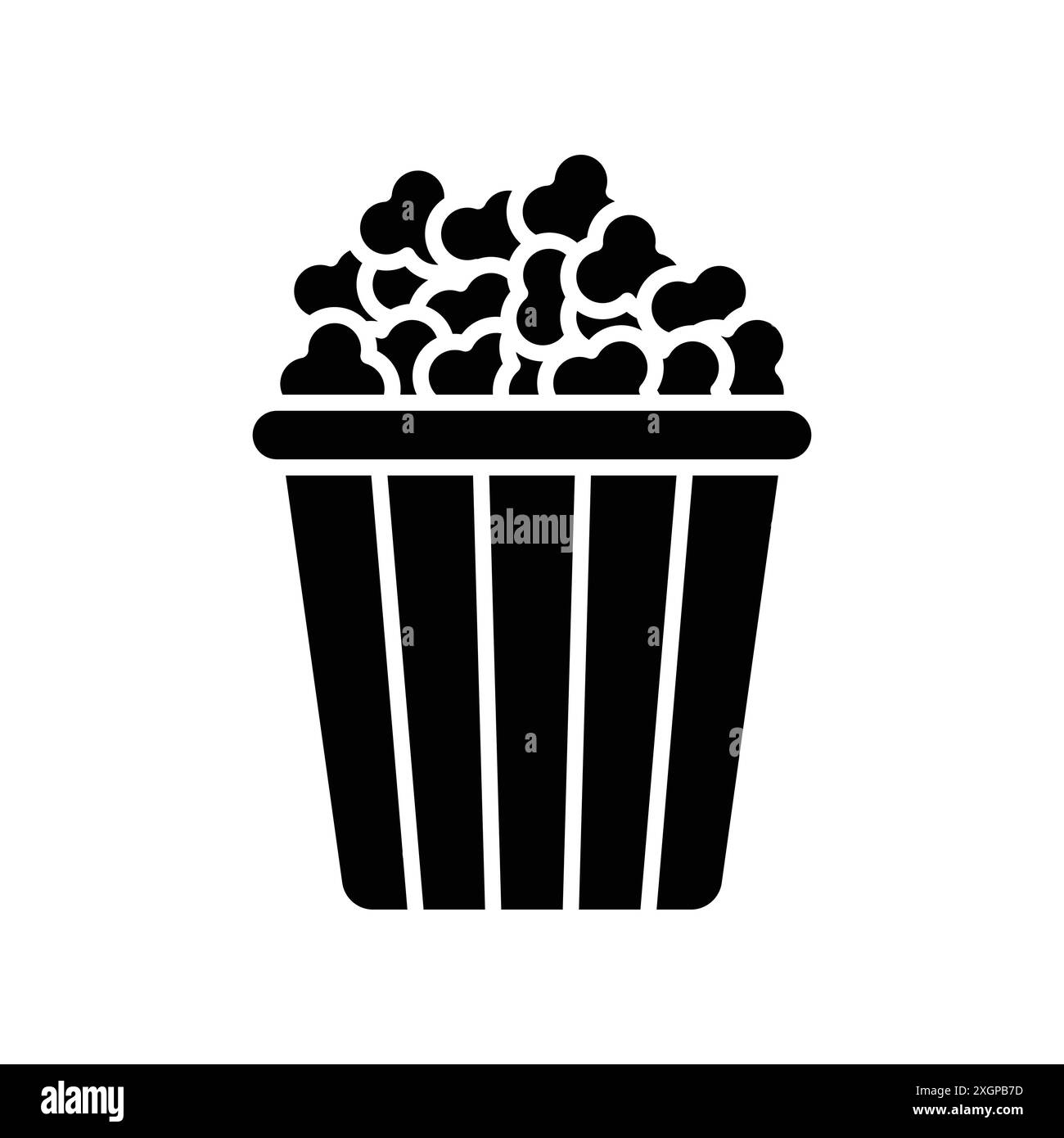 popcorn icon vector design template in white background Stock Vector ...