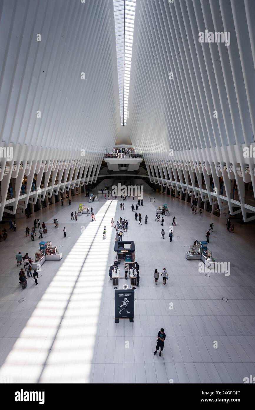 Inside of the World Trade Center PATH station New York City Stock Photo ...