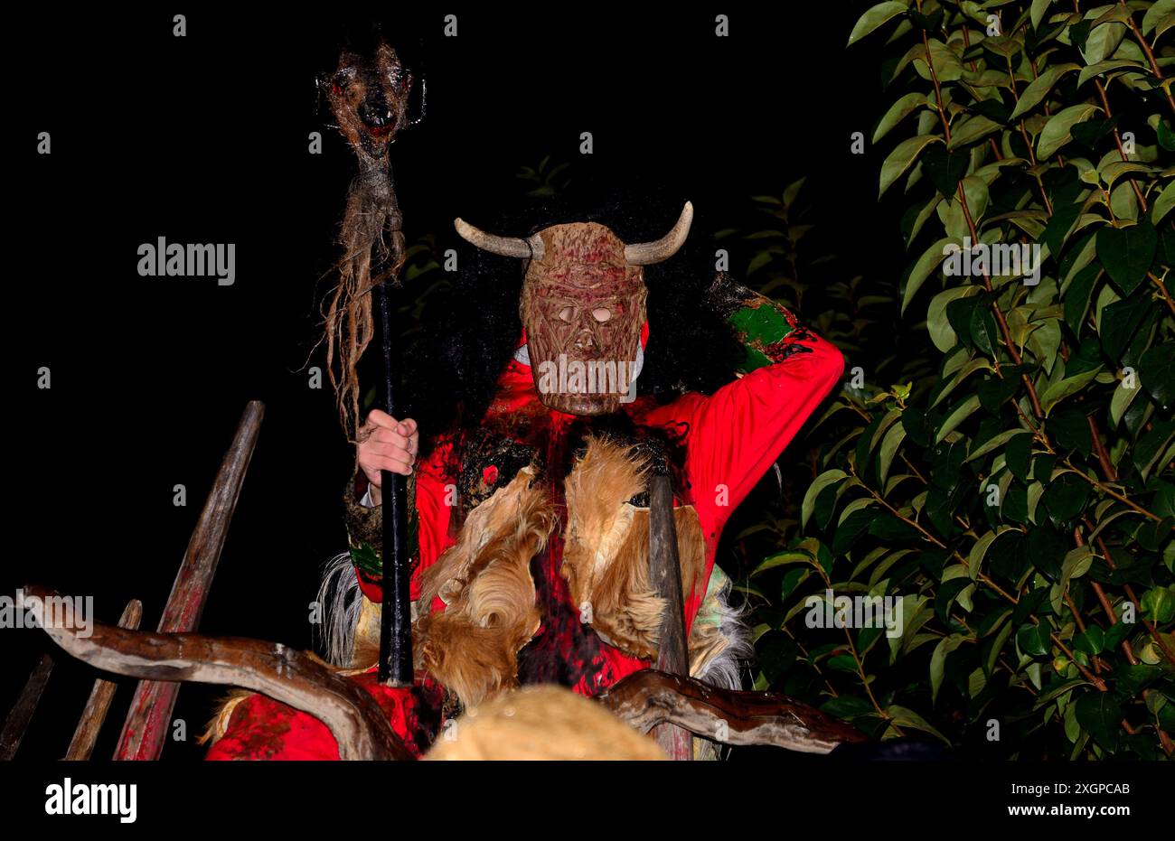 Devil wooden masks hi-res stock photography and images - Alamy