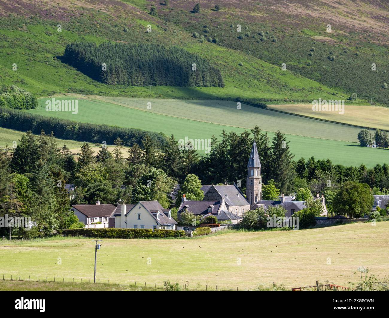 The village of Rhynie, Aberdeenshire Scotland, UK Stock Photo - Alamy