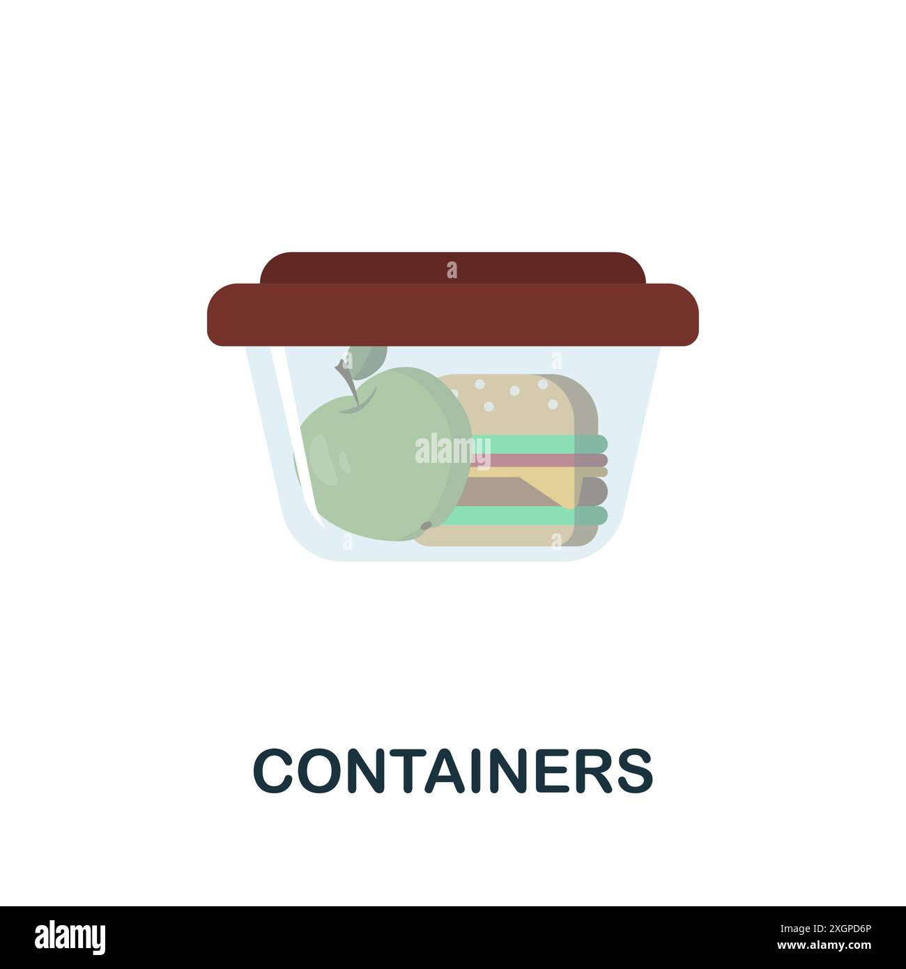 Food delivery containers Stock Vector Images - Alamy