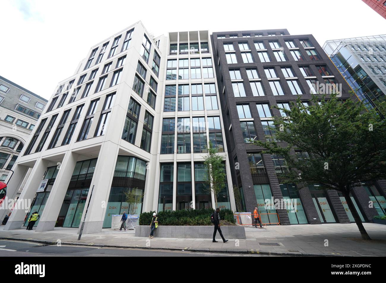 GSK's new global headquarters The Earnshaw in central London. Picture ...