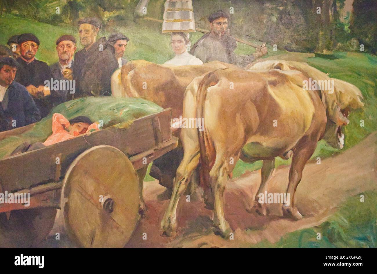 Joaquin Soroya, 1863-1923. Oil painting La Carreta 1912. Museum of Fine ...