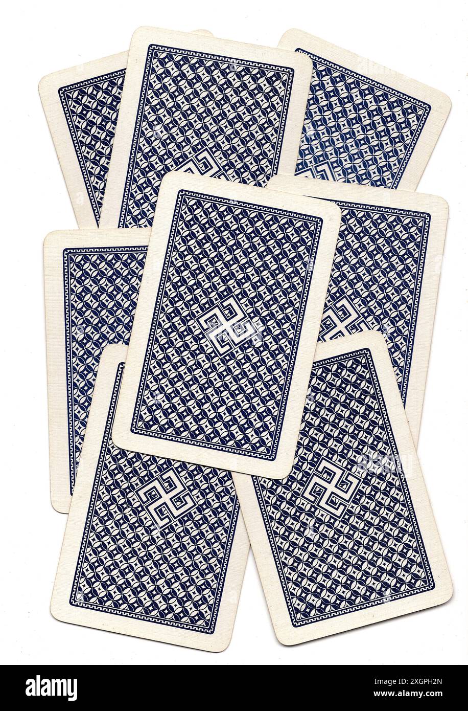 Reverse of playing card Cut Out Stock Images & Pictures - Alamy