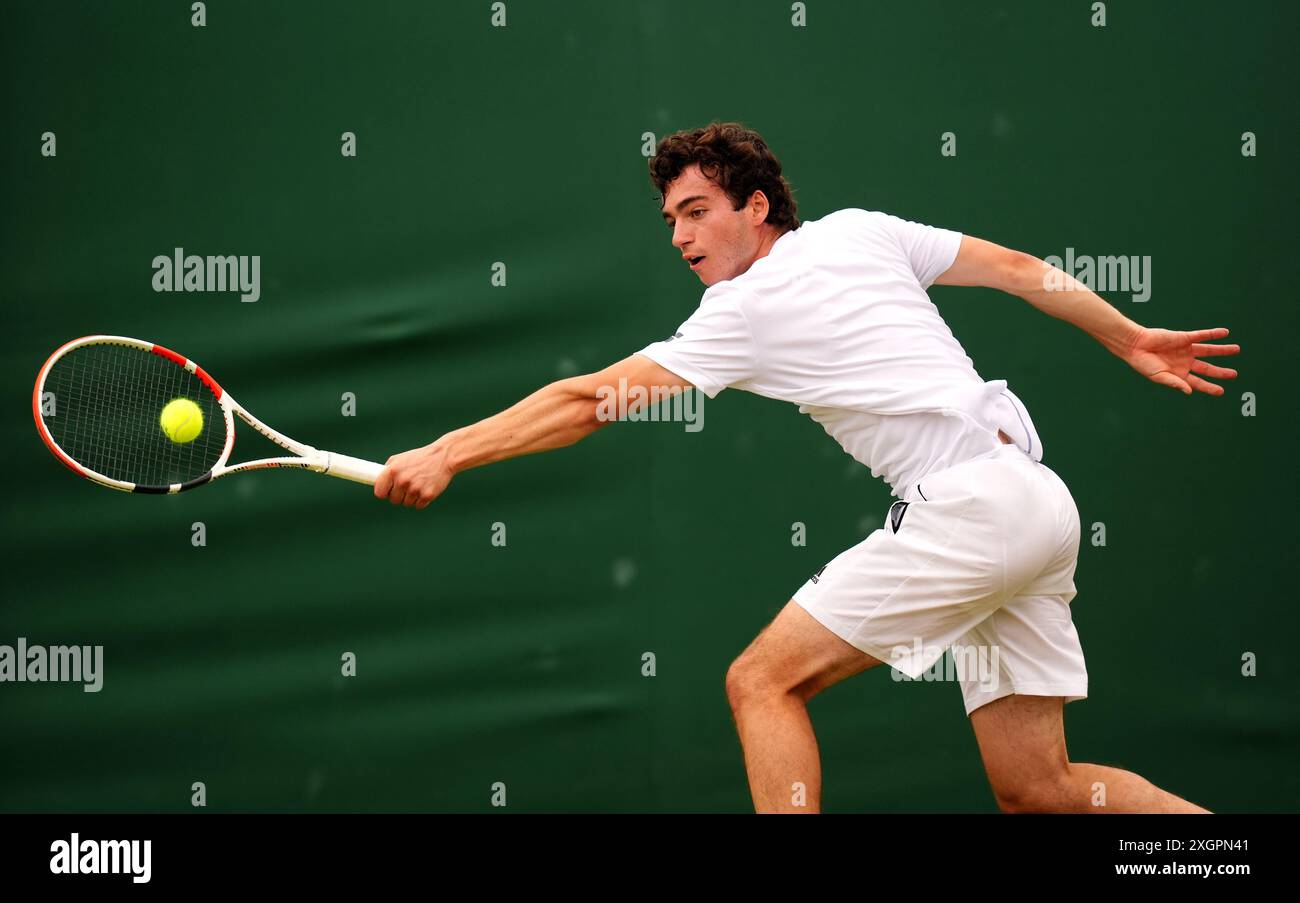 Luke Hooper on day ten of the 2024 Wimbledon Championships at the All ...