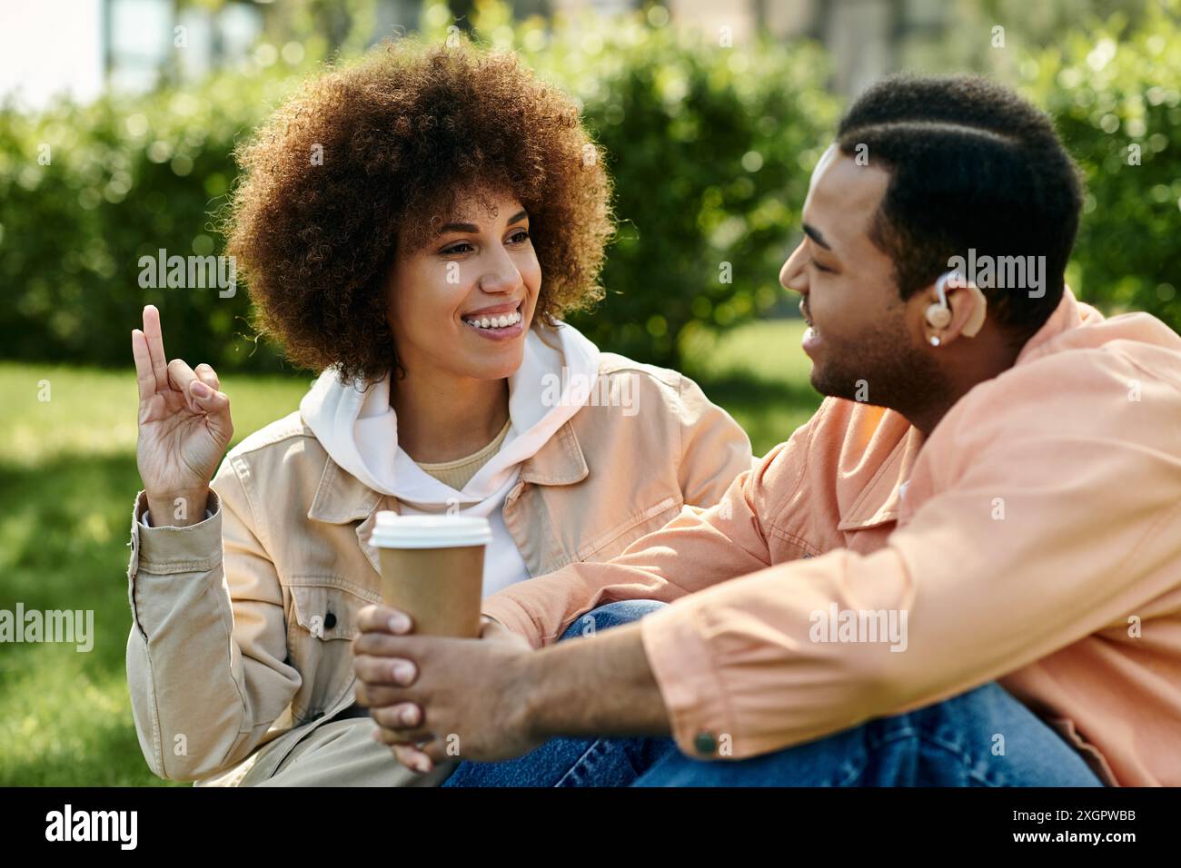 Non verbal communication sign language hi-res stock photography and ...