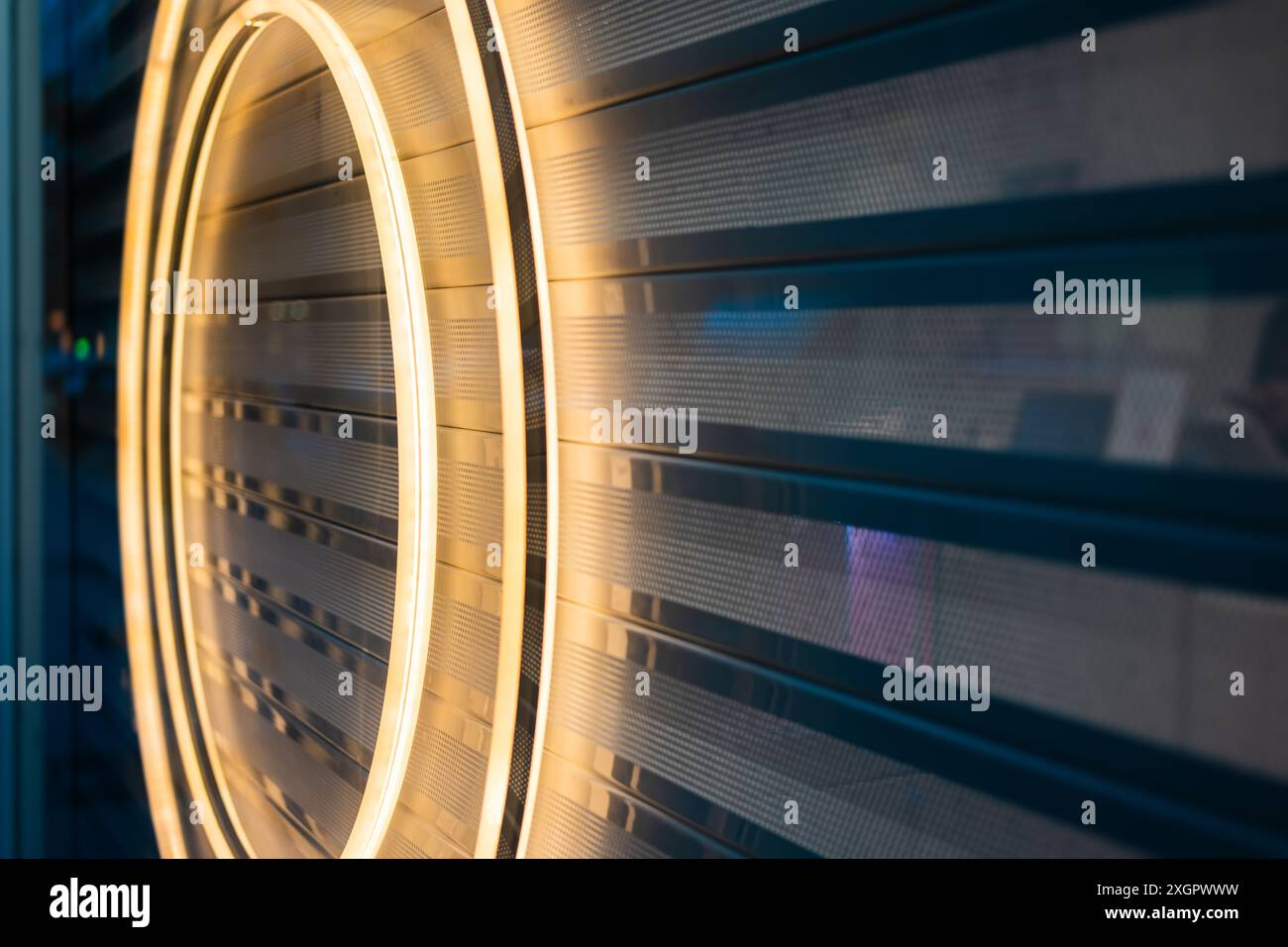 Low-angle view of a contemporary high-rise building featuring ...