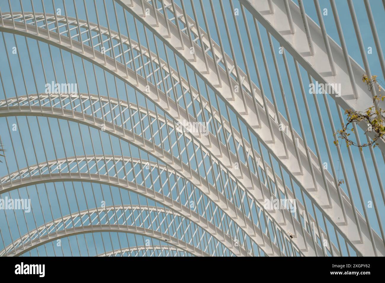 Abstract cityscape view blue arches hi-res stock photography and images ...