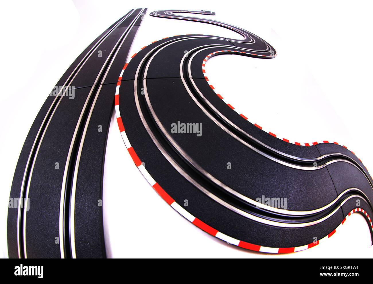 toy car racing track isolated on the white background Stock Photo - Alamy