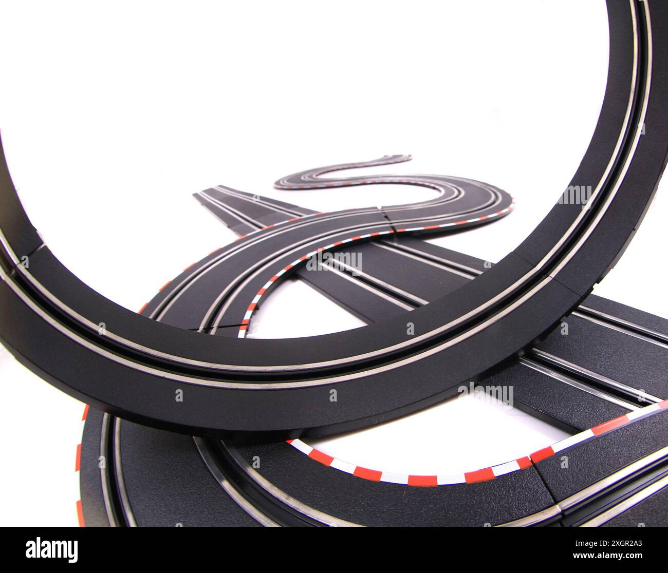 toy car racing track isolated on the white background Stock Photo - Alamy