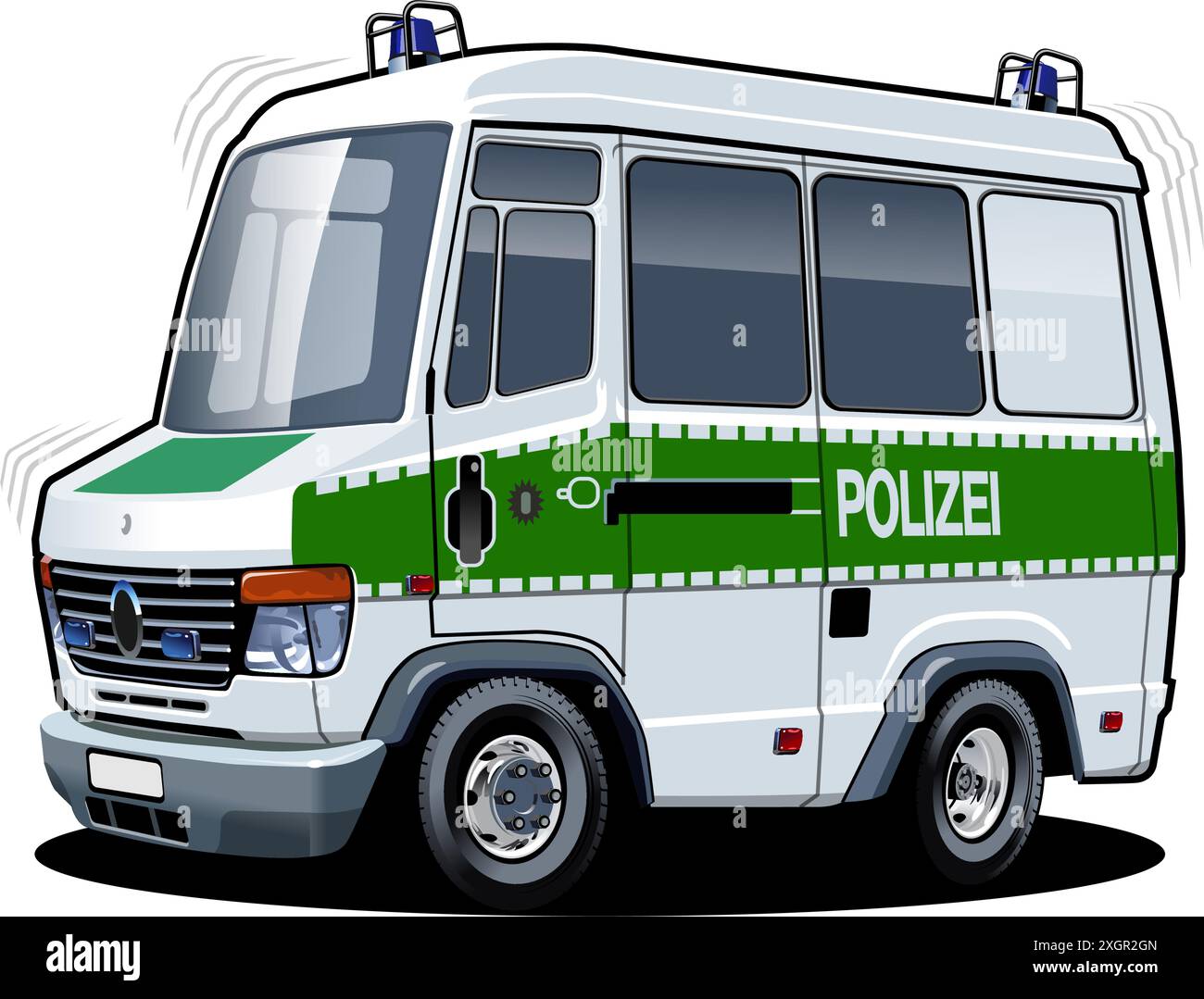 Vector cartoon police van. Available EPS-10 vector format separated by ...