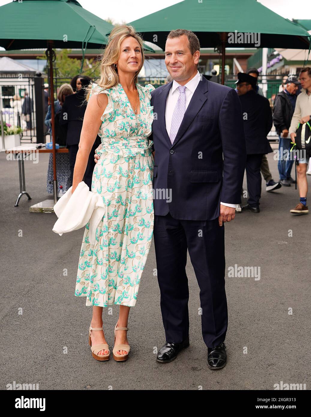 Peter Phillips and Harriet Sperling arrive on day ten of the 2024 ...