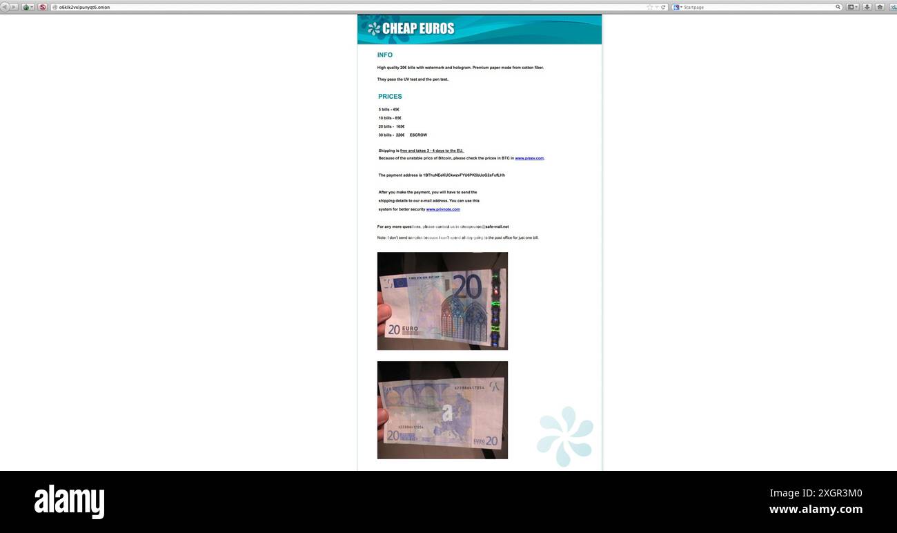 Screen grabs from black market market places on the Dark Net that sell ...
