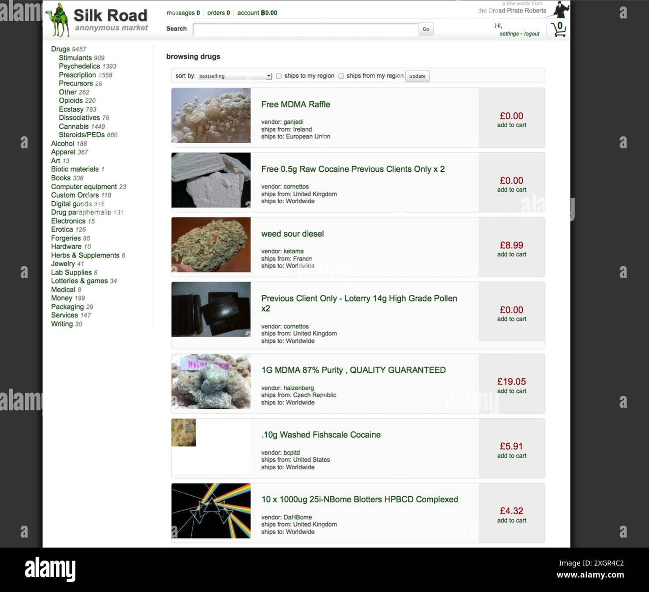 Ross ulbricht silk road hi-res stock photography and images - Alamy