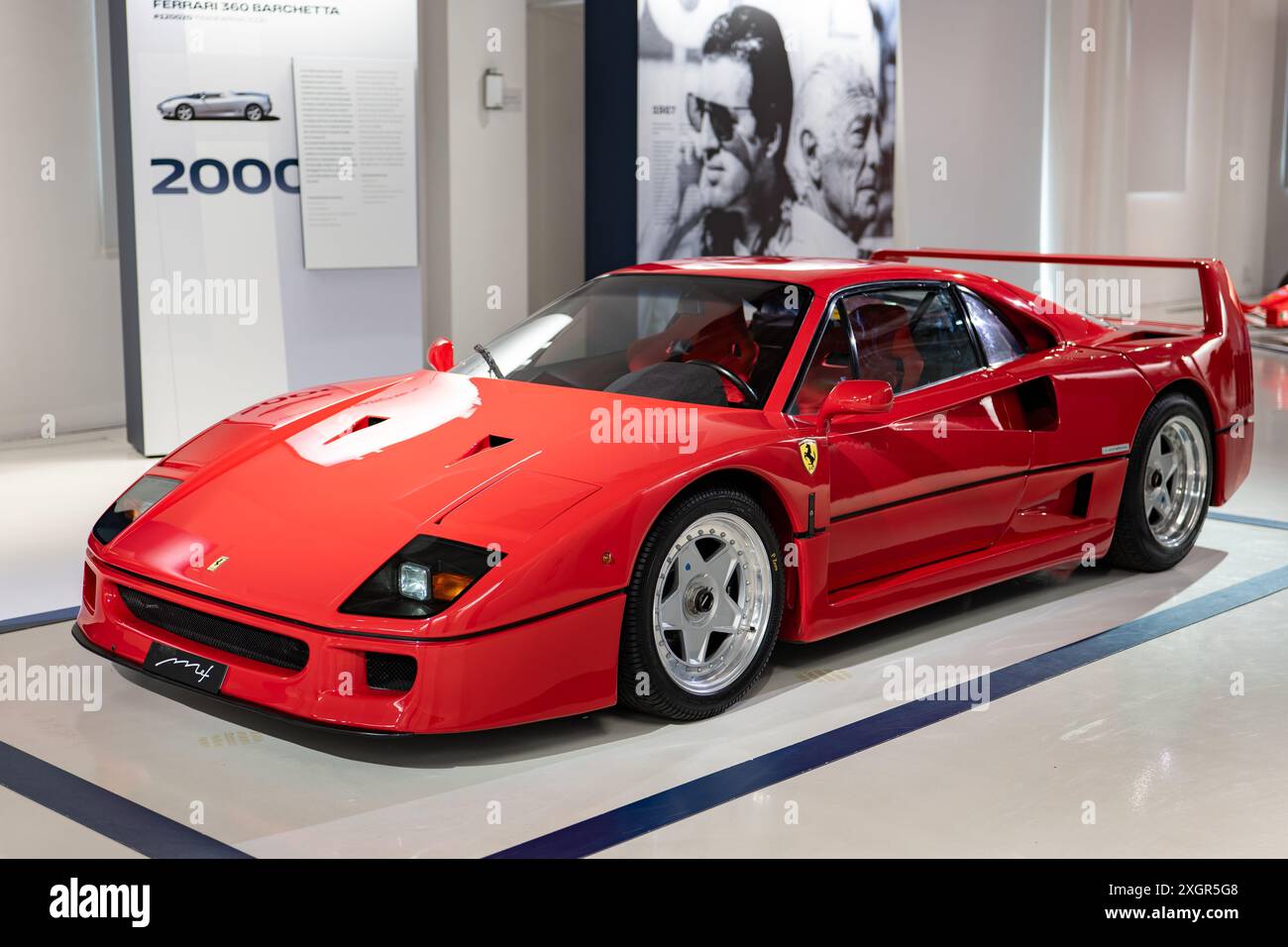 MODENA, ITALY - APRIL 21, 2022: Ferrari F40 supercar in Enzo Ferrari ...