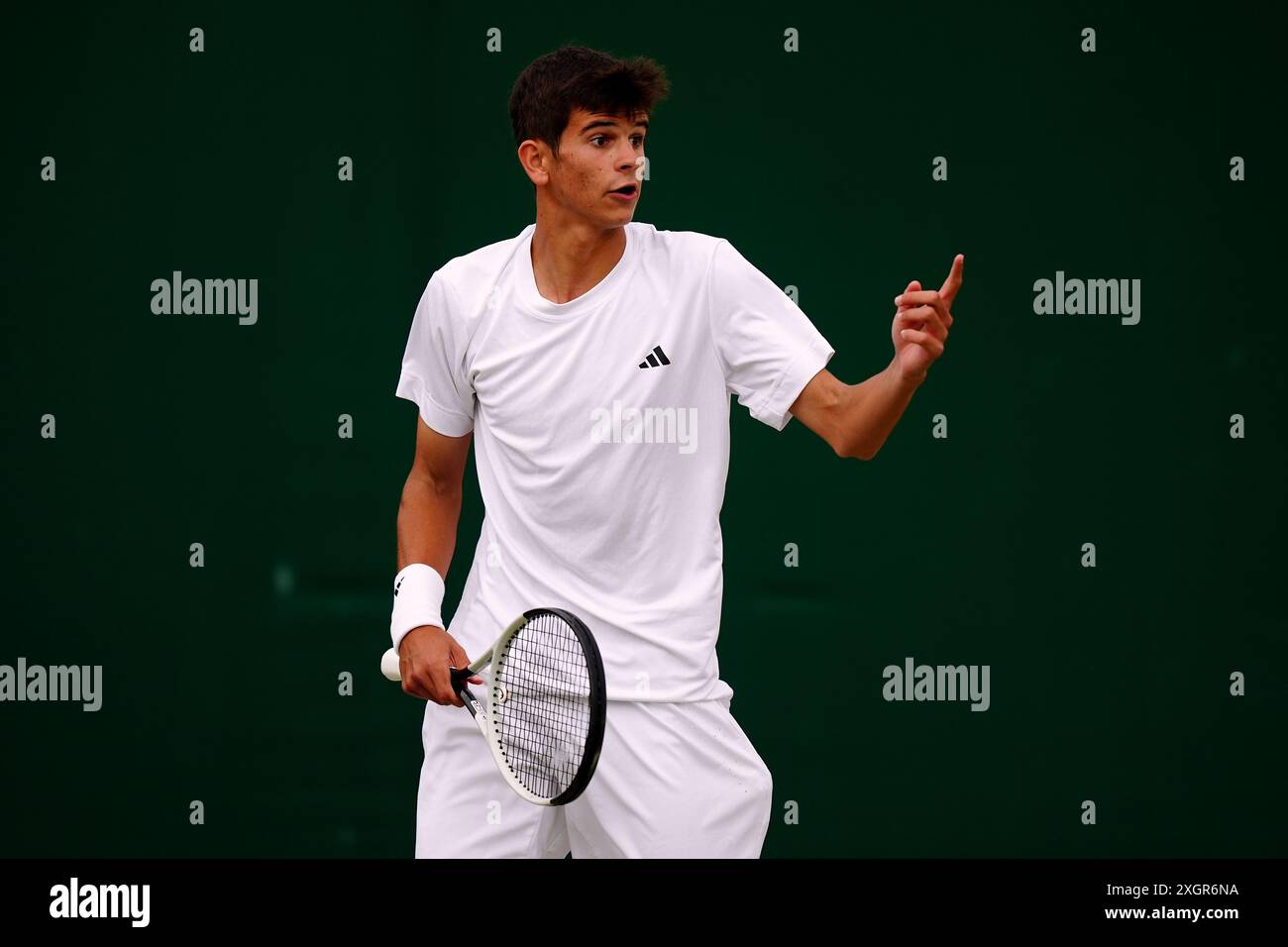 Rafael Jodar on day ten of the 2024 Wimbledon Championships at the All ...
