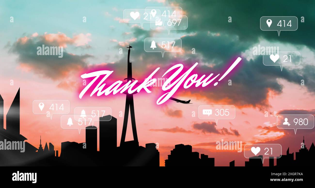 Thank you motion graphics hi-res stock photography and images - Alamy