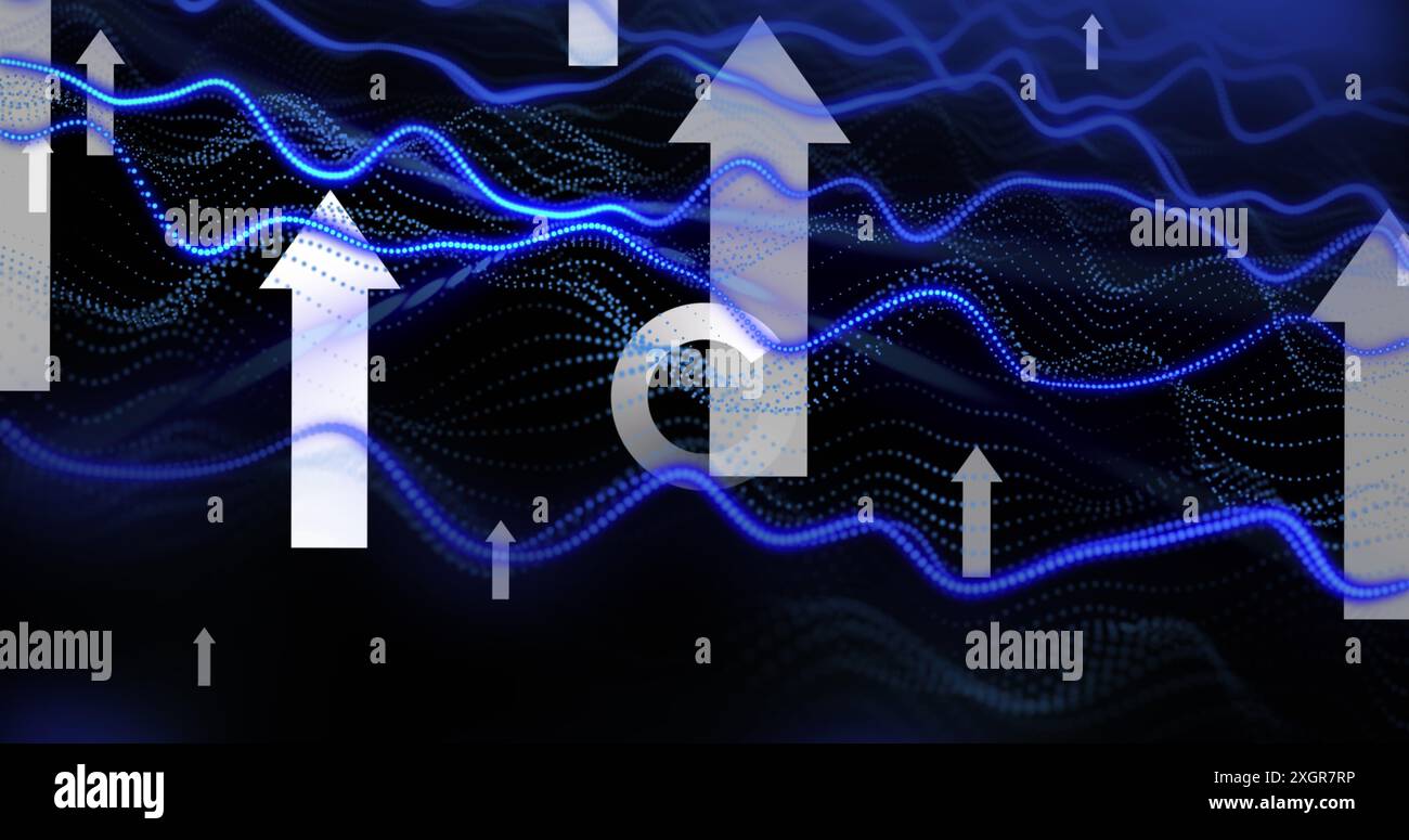 Animation shapes arrows over data hi-res stock photography and images ...