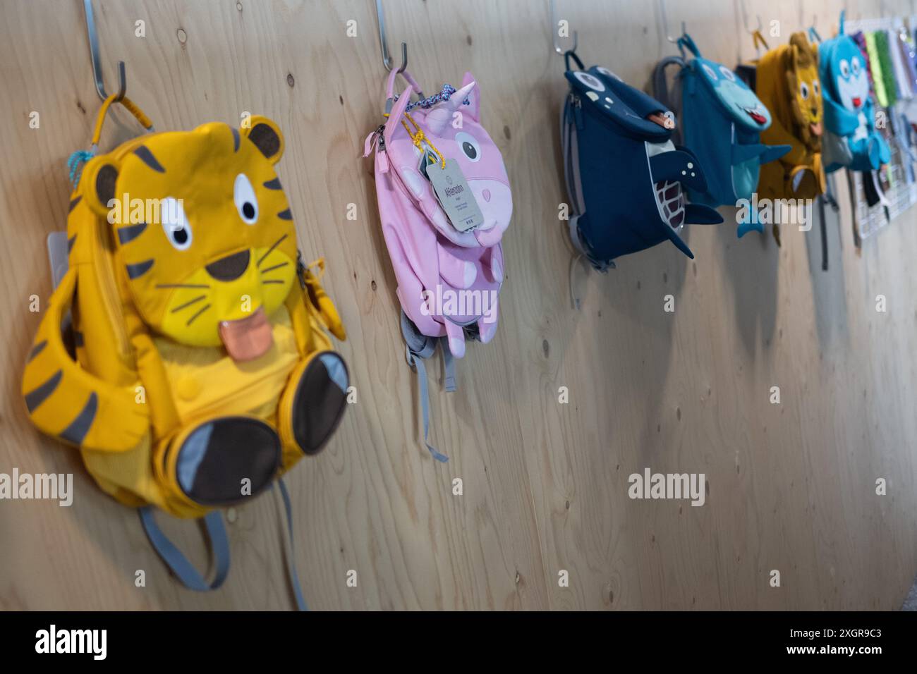 Cologne, Germany. 10th July, 2024. Various satchels from the Fond Of ...