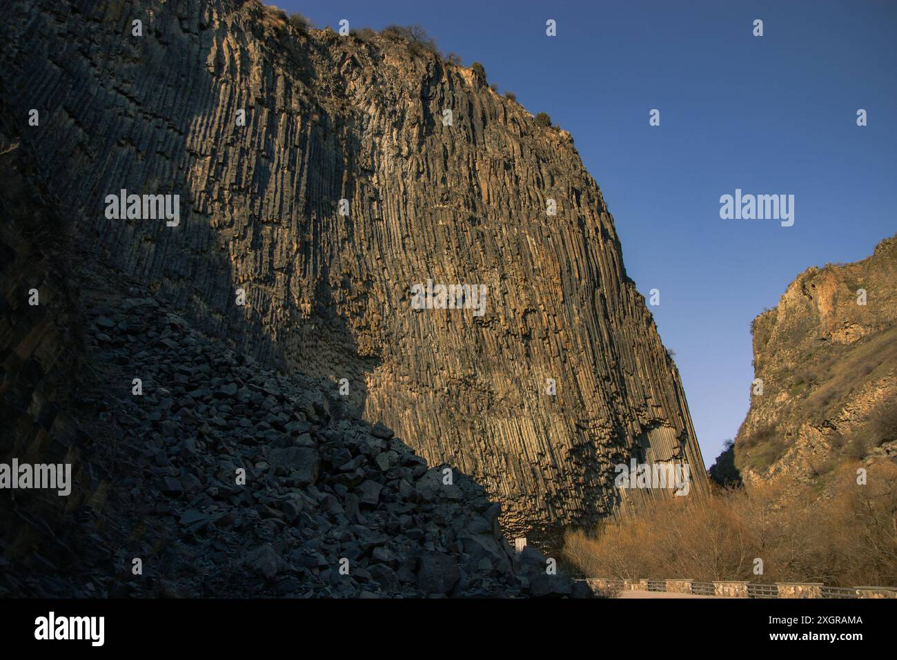 Symphony of stones in Armenia, basalt columns Stock Photo - Alamy