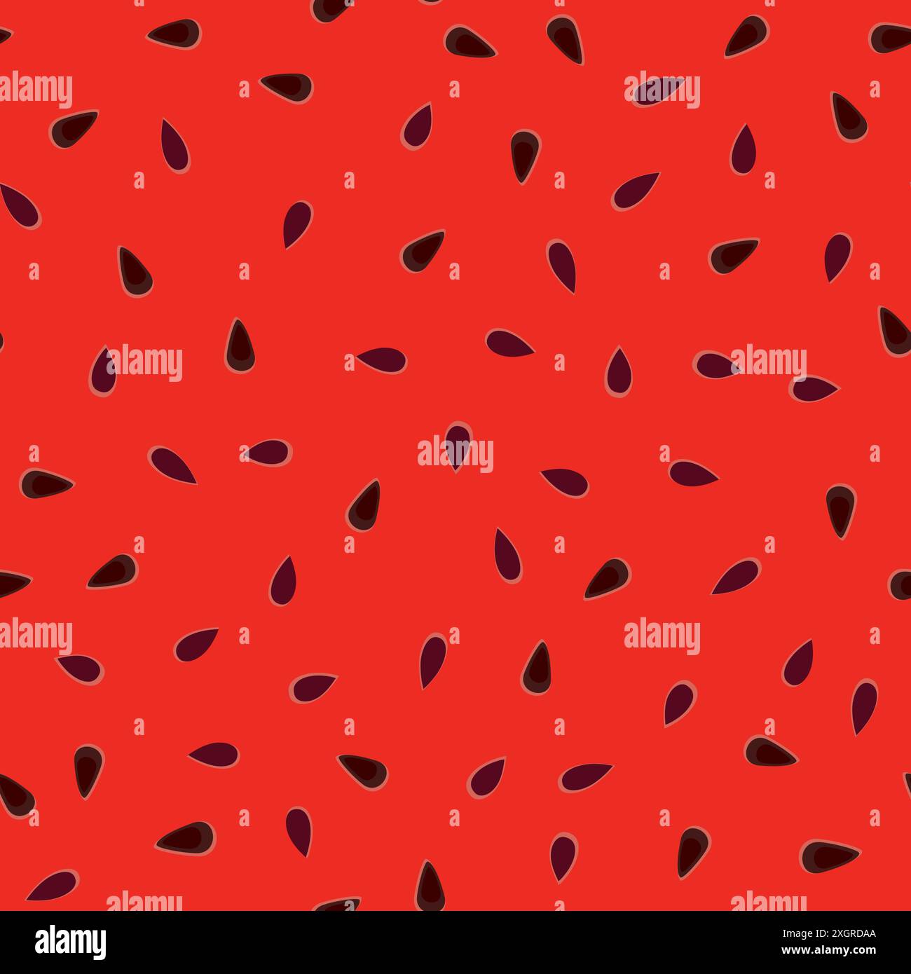 Watermelon seeds pattern. Summer juicy fruit tropical seamless texture ...