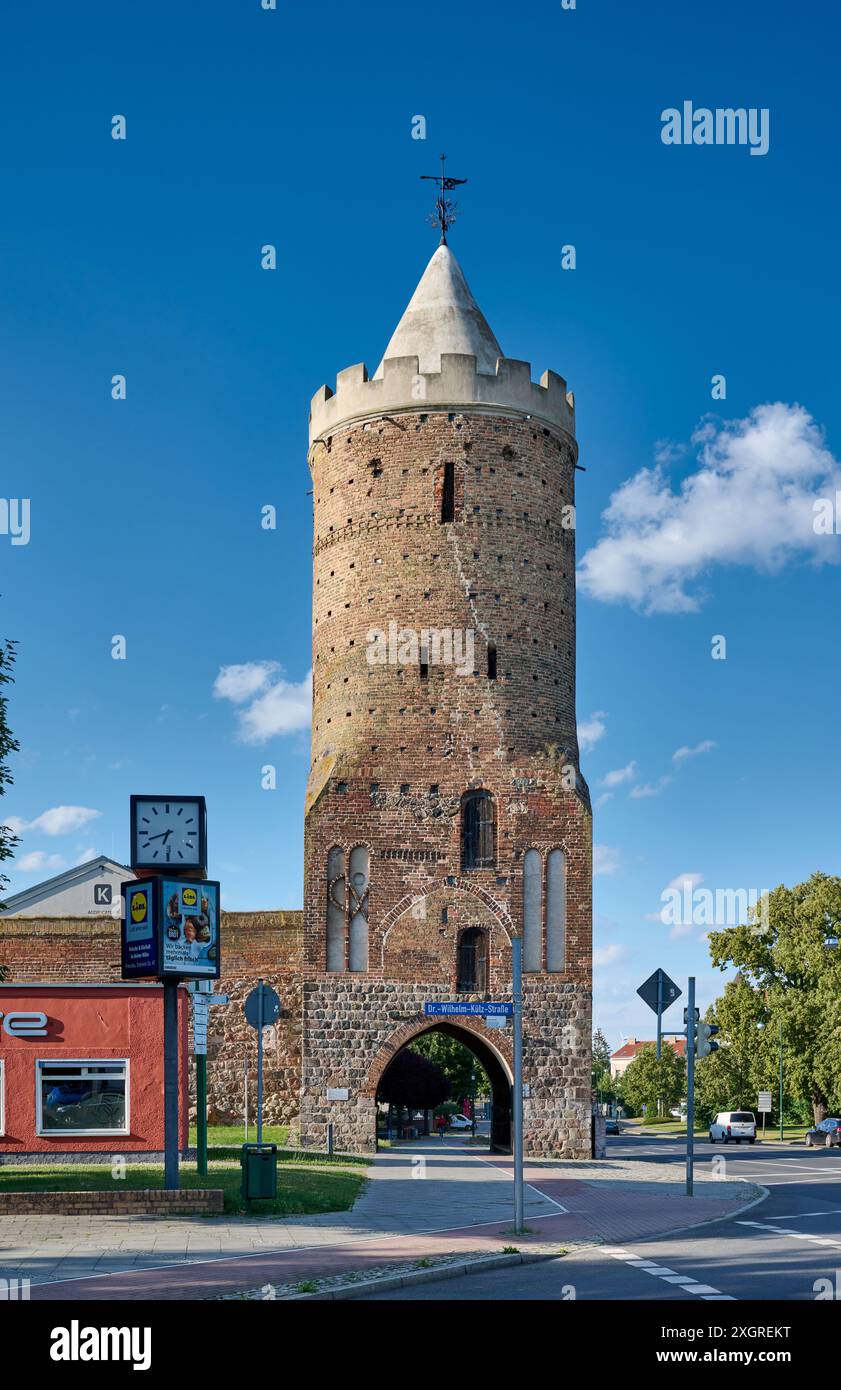 Blindower Torturm of Prenzlau, Uckermark, Brandenburg, Germany, Europe ...