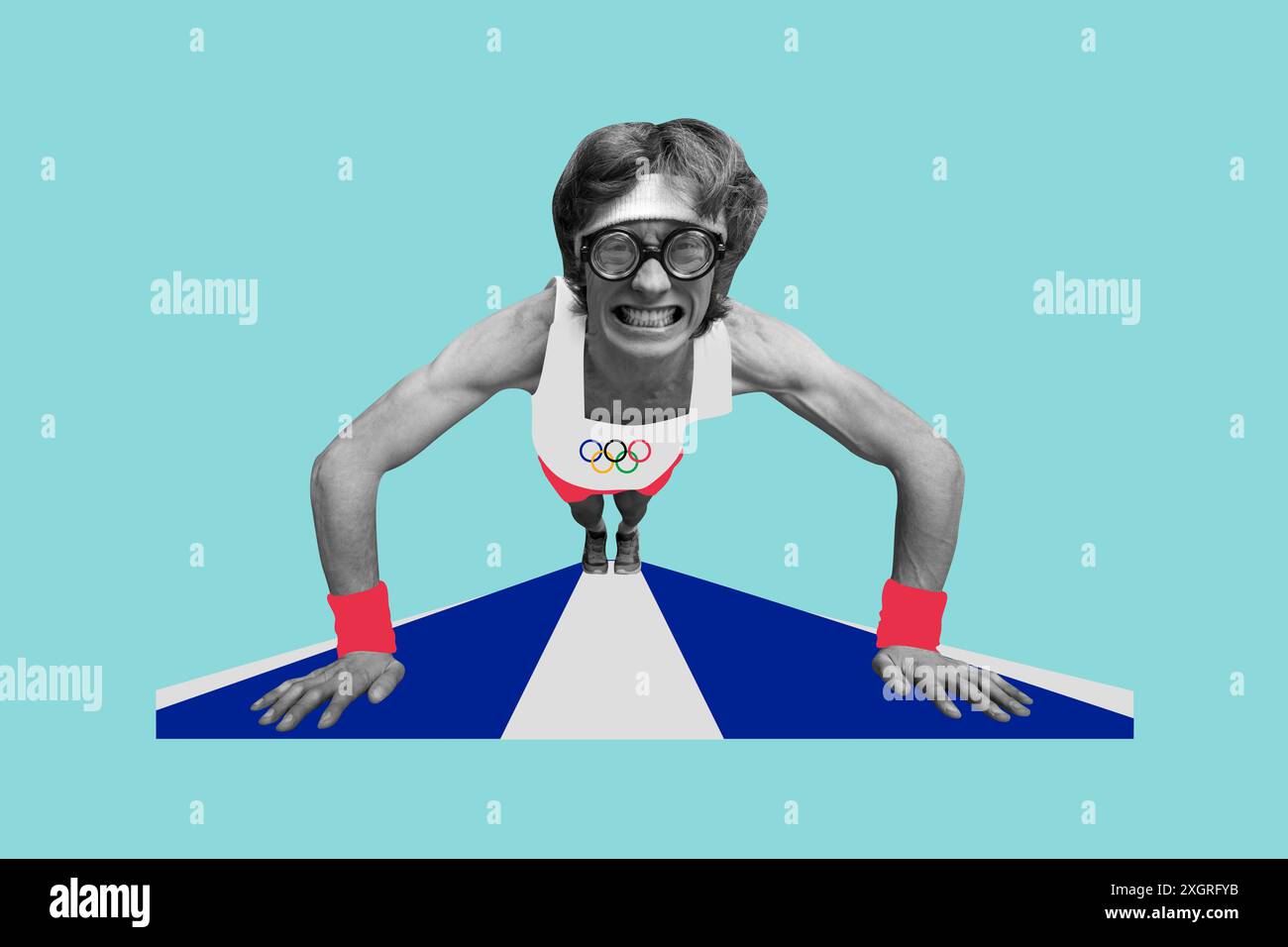 Collage of international symbol olympic games paris france summer ...