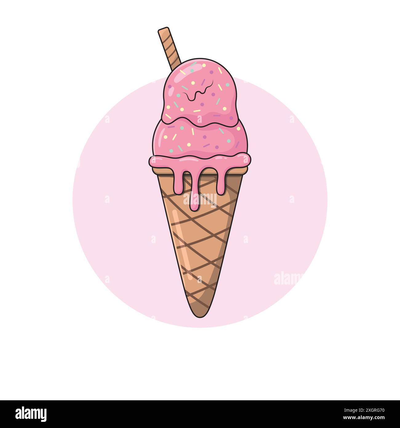 Ice cream bar cone Stock Vector Images - Alamy