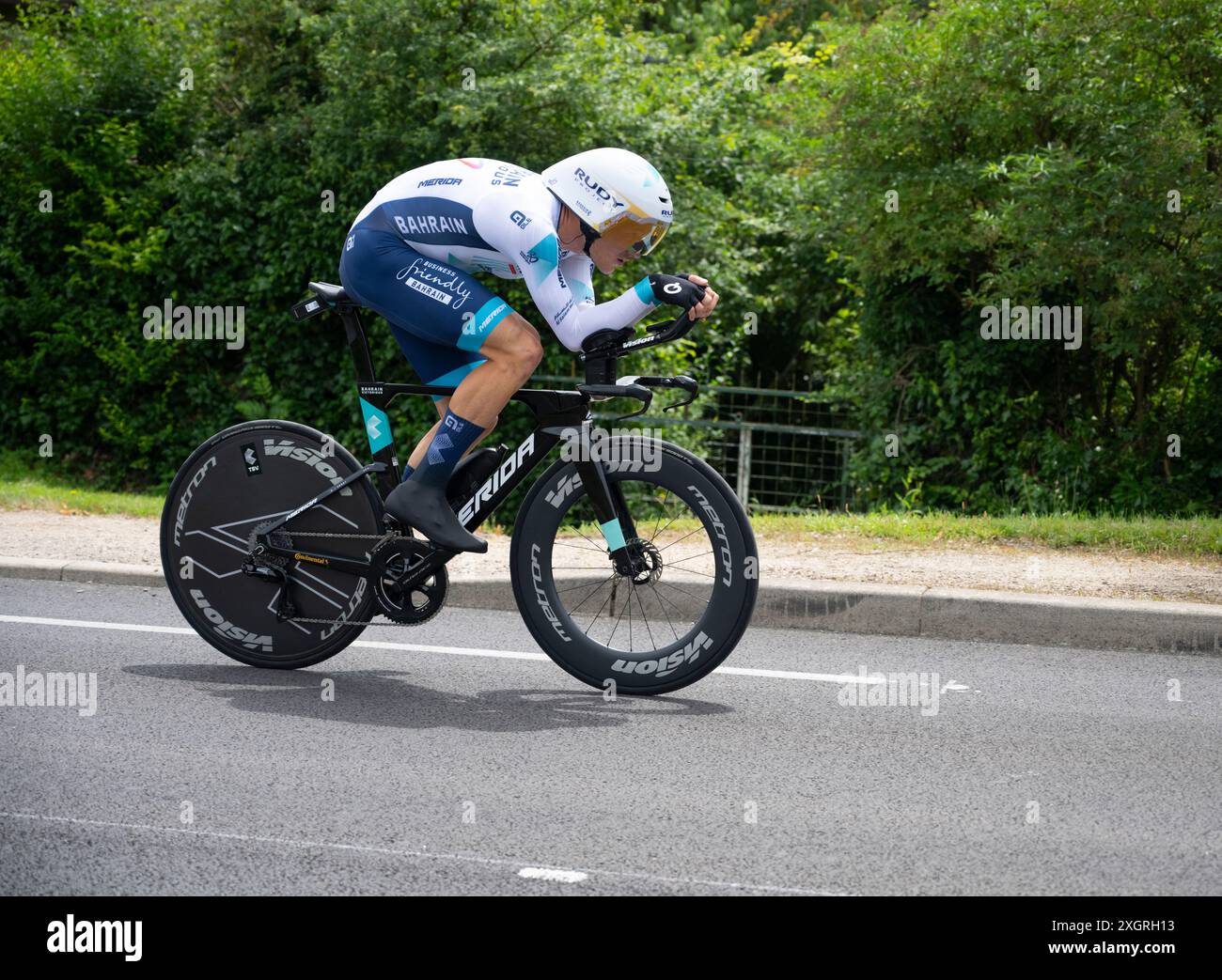 Nikias Arndt, Bahrain-Victorious, 2024 Tour de france stage 7 timetrial ...