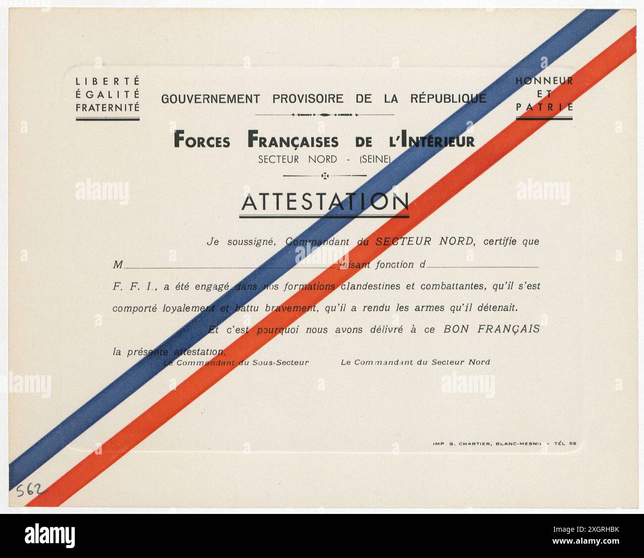 Forces francaises de linterieur hi-res stock photography and images - Alamy