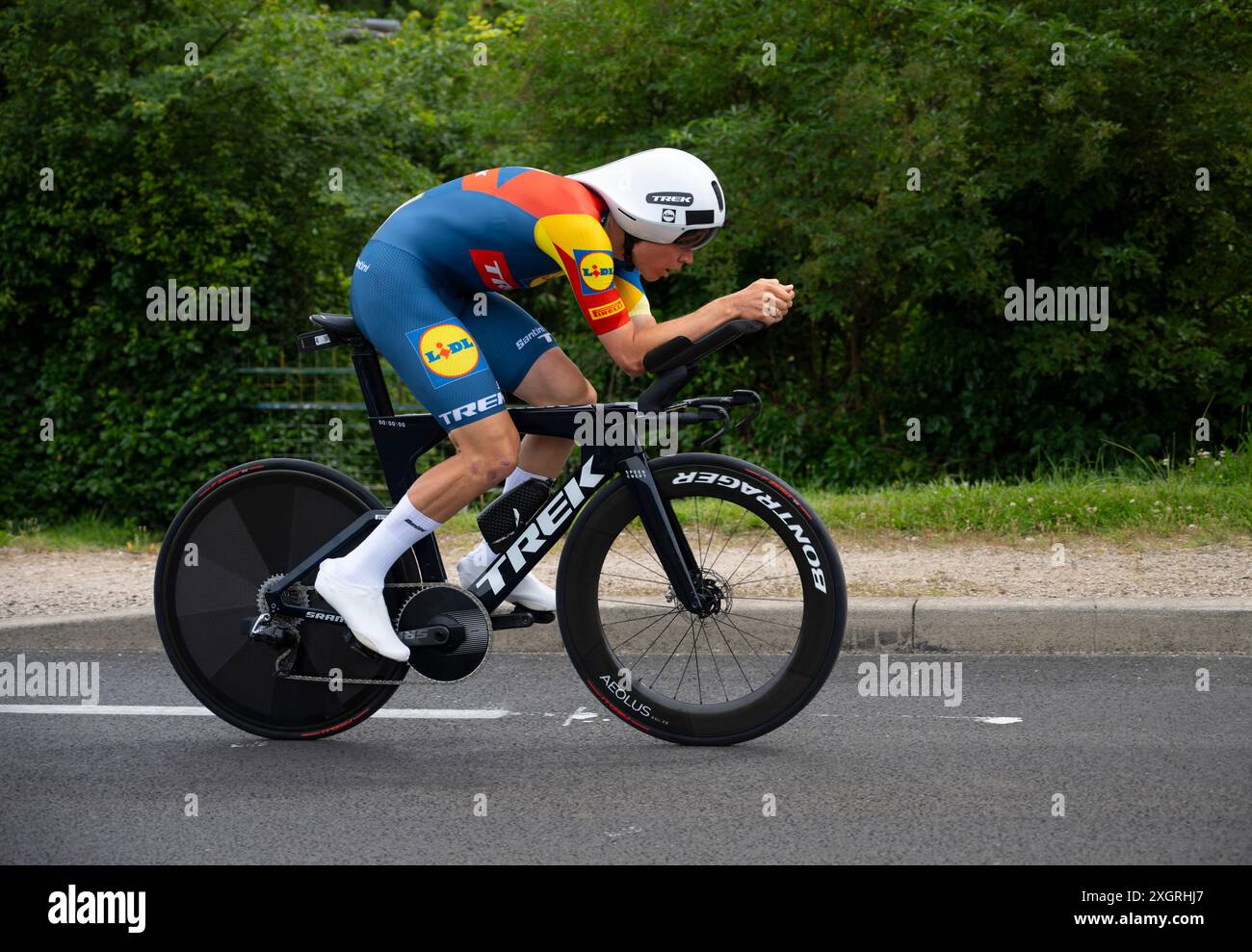 Toms Skujins, Lidl-Trek, 2024 Tour de france stage 7 timetrial from ...