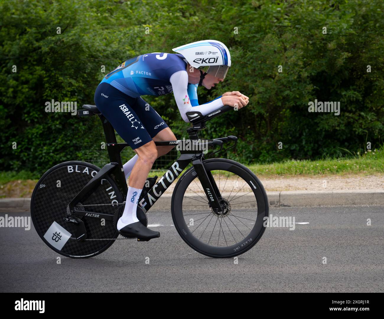 Derek Gee, Israel-Premier Tech, 2024 Tour de france stage 7 timetrial ...