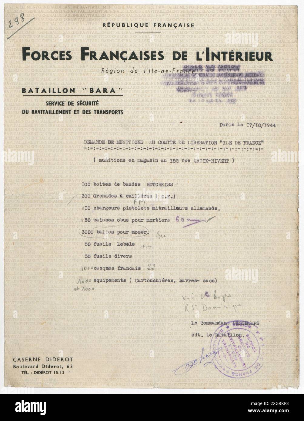 Forces francaises de linterieur hi-res stock photography and images - Alamy