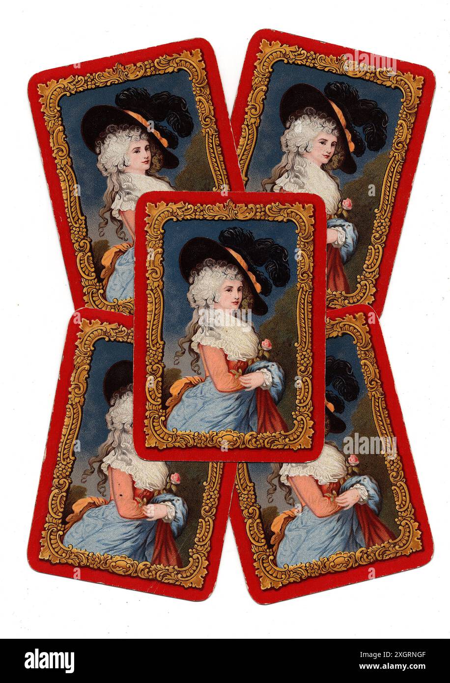 Old lady playing card game Cut Out Stock Images & Pictures - Alamy