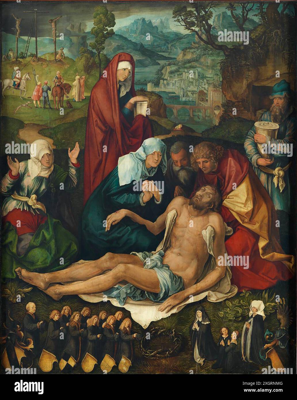 Lamentation of Christ is an oil-on-panel painting of the common subject of the Lamentation of ...