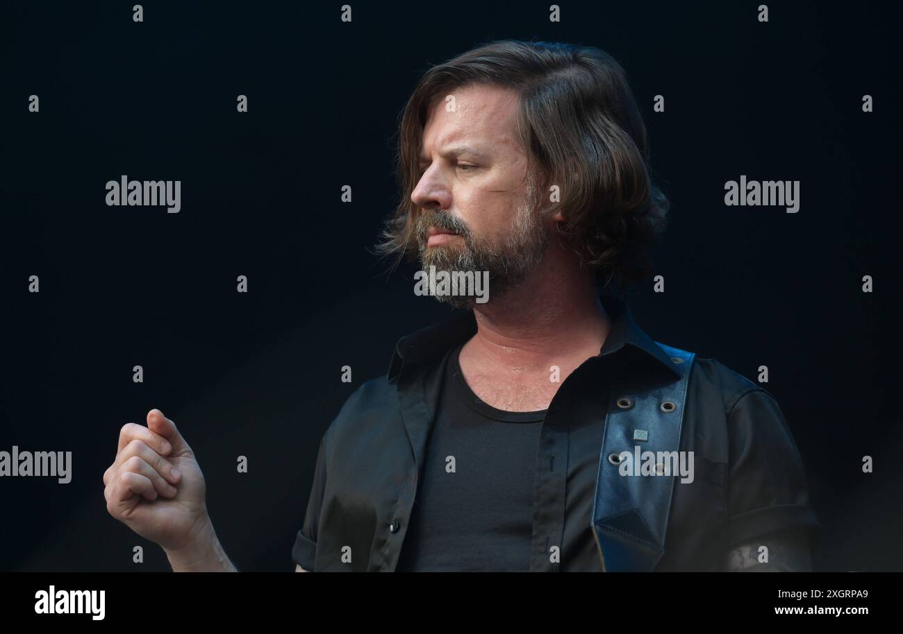 Auftritt der Rockformation ZZ-Top , auf Burg Clam im Bezirk Perg in ...