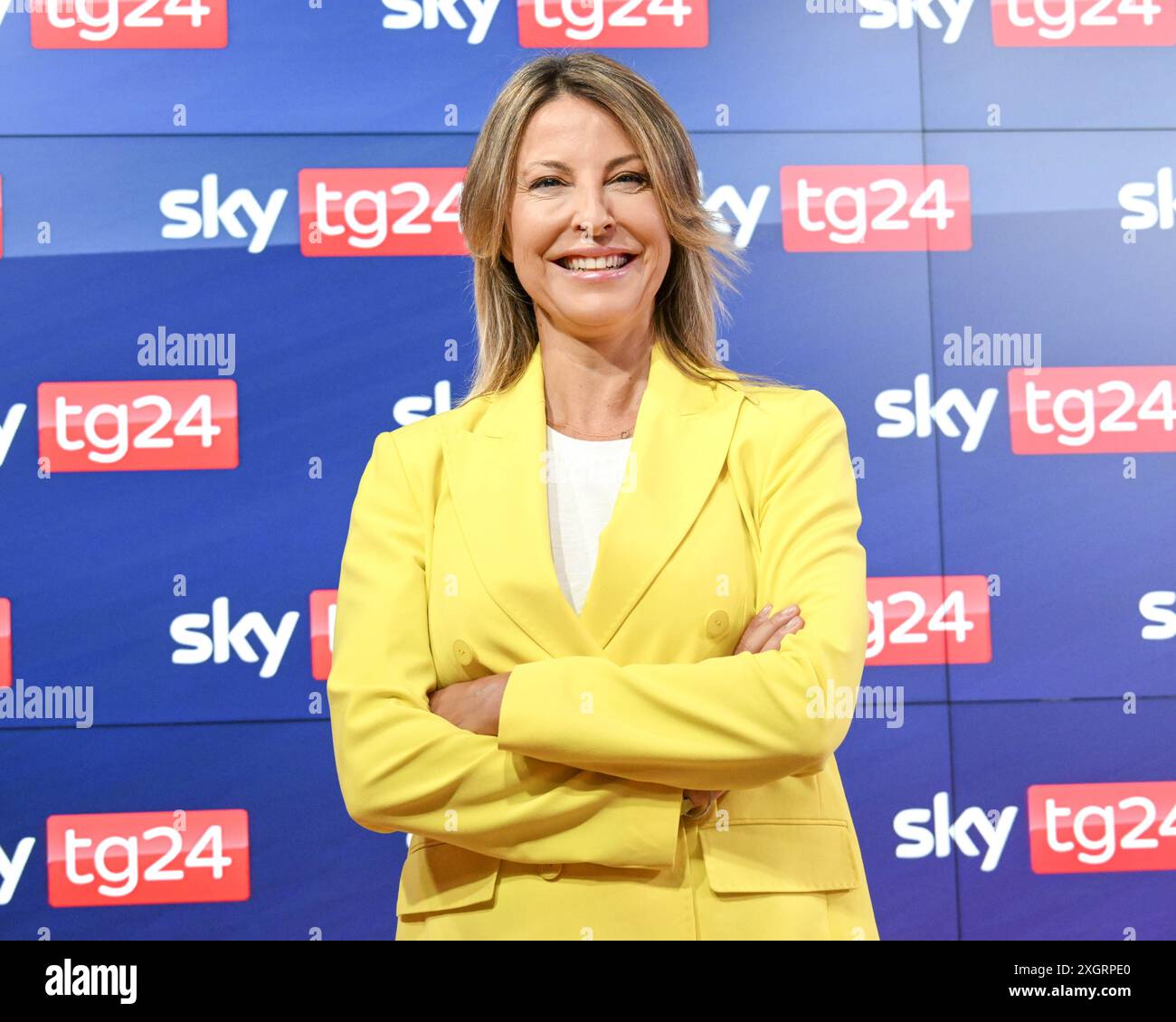 Milan, Italy, 10/07/2024, SKY TG24 Photocall for the presentation of ...