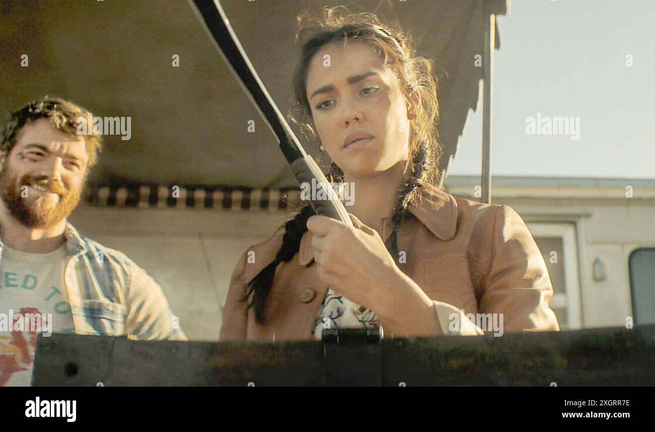 TRIGGER WARNING 2024 Netflix film with Jessica Alba and Mark Webber ...