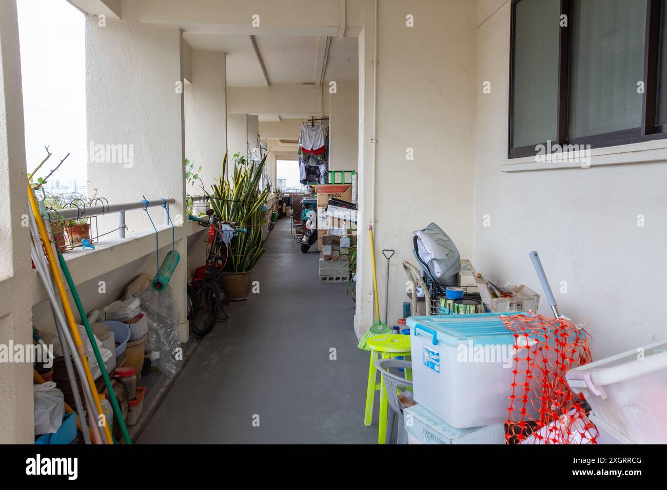 Hoarding, clutter along the narrow corridor, pose a danger to residents ...