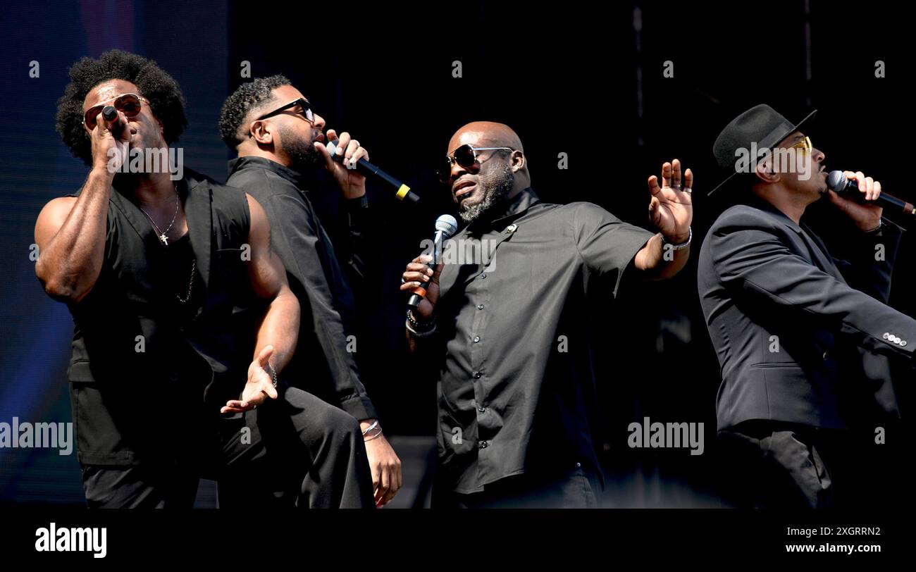 Damage preforming at the BS3 Live festival Ashton Gate Stadium Bristol ...