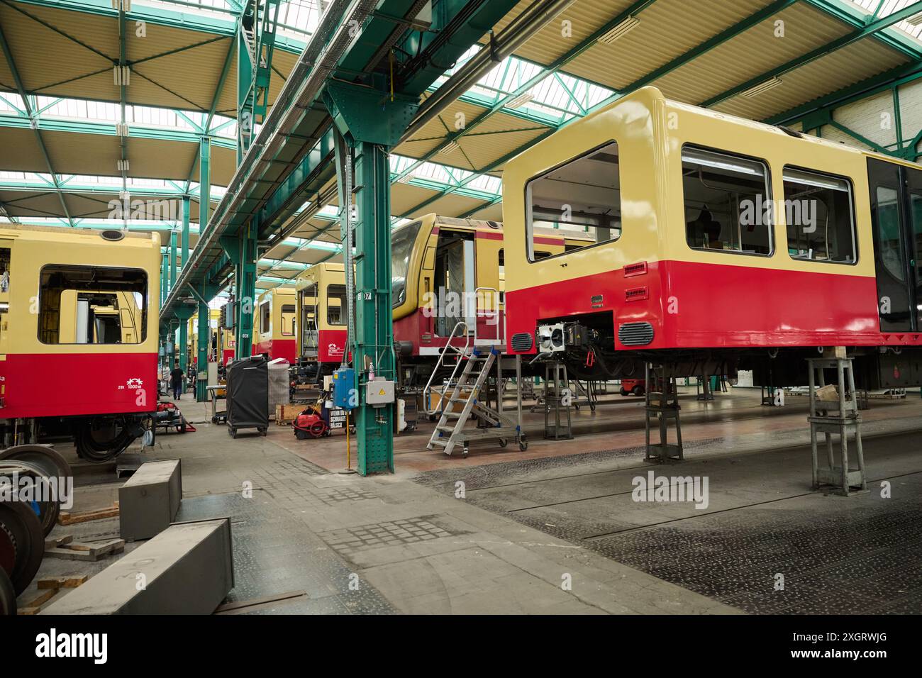 Berlin, Germany. 10th July, 2024. In the Berlin S-Bahn workshop at ...