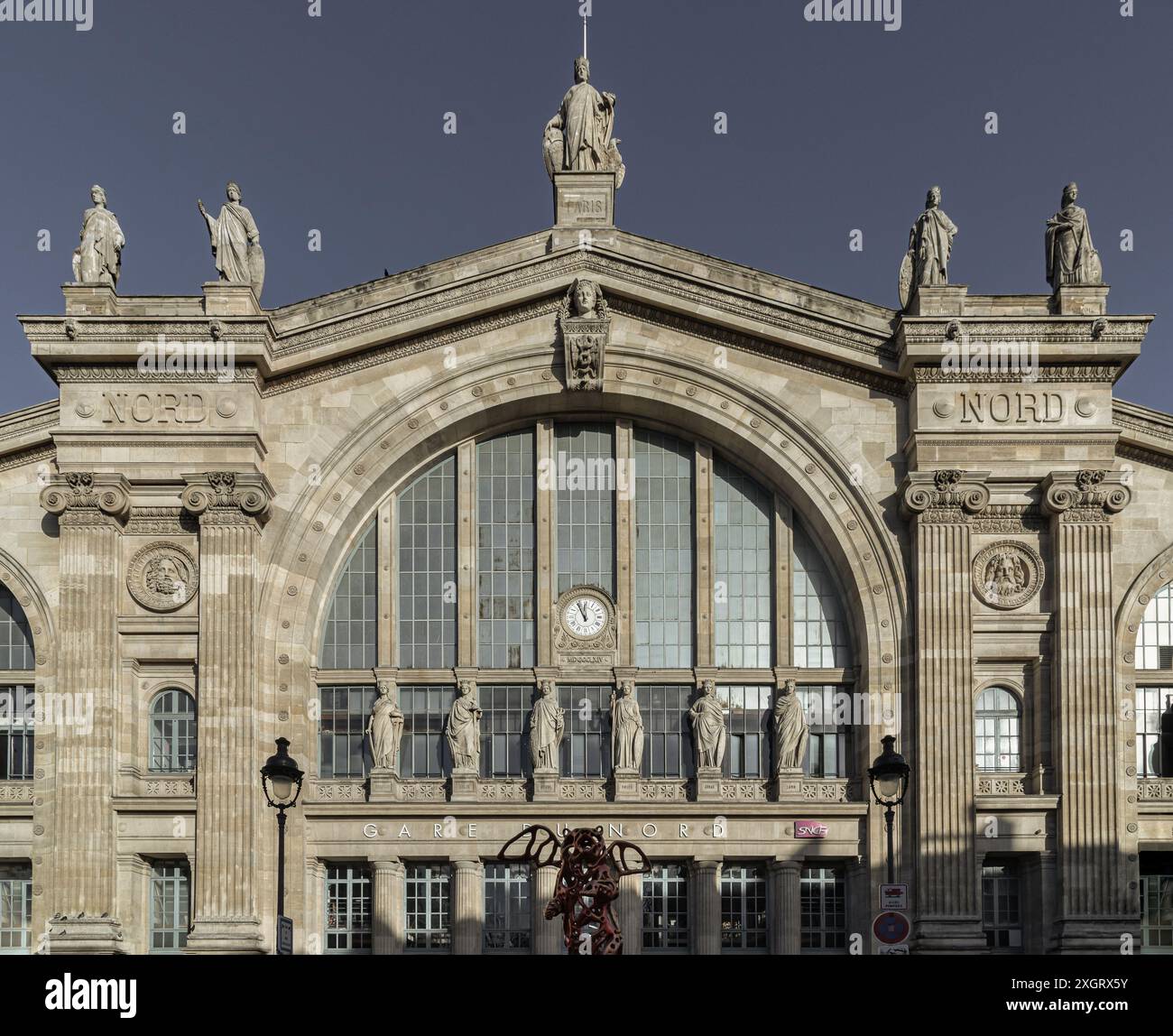 France, Paris - Jan 05, 2024 - Exterior architecture of Gare du Nord ...